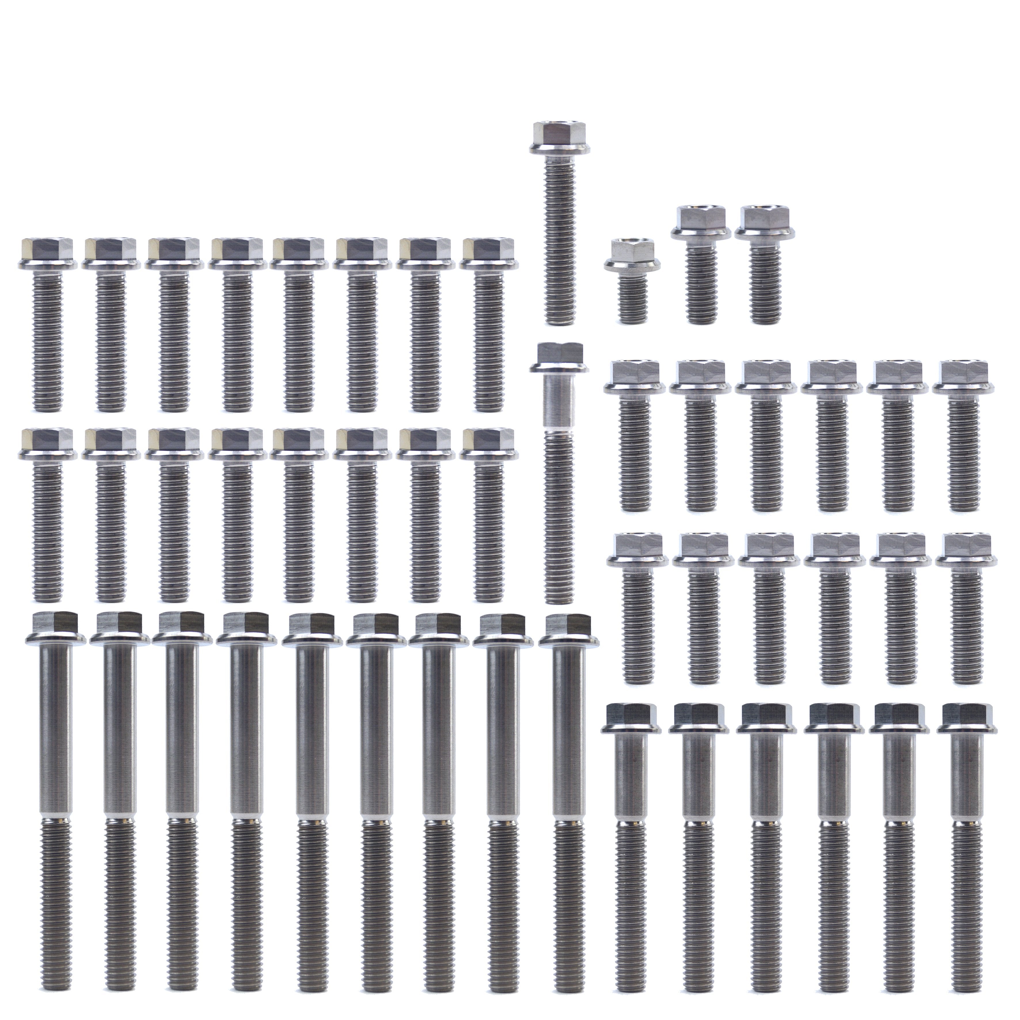 KTM HUQ TE EXC TITANIUM ENGINE BOLT KIT, KIT SIZE 48 BOLTS !!! MADE TO ...