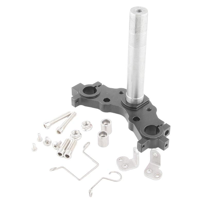 STEERING STEM TRIPLE TREE CLAMP SET BLACK YAMAHA PW 50 22mm ...