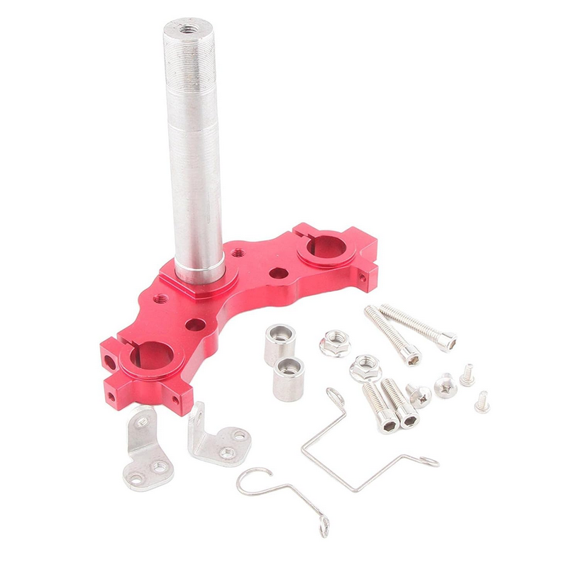STEERING STEM TRIPLE TREE CLAMP SET RED YAMAHA PW 50 22mm – SMXOFFROAD Ltd