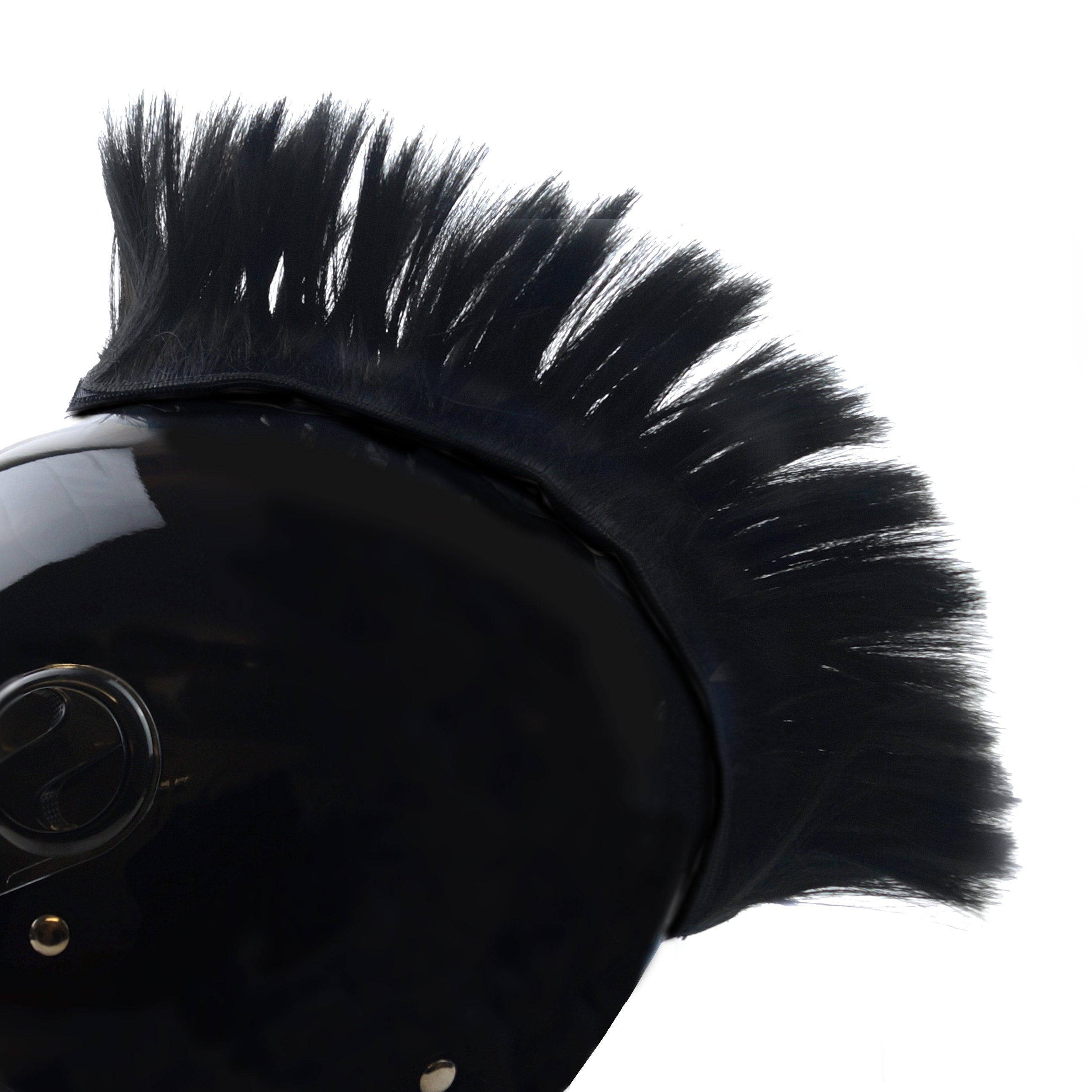 HELMET DECORATION MOHAWK BLACK, ADHESIVE LOOSE HAIR BLADE DESIGN ...