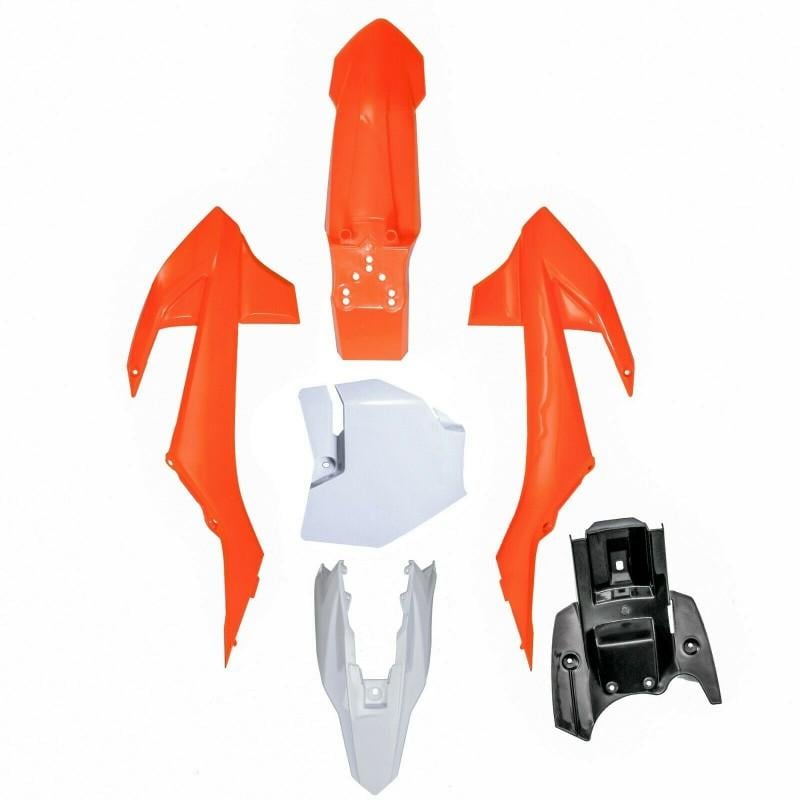 PLASTIC KIT PIT BIKE KTM 50 STYLE ORANGE, TAOTAO DB20 SK50, TC140-TC14 ...