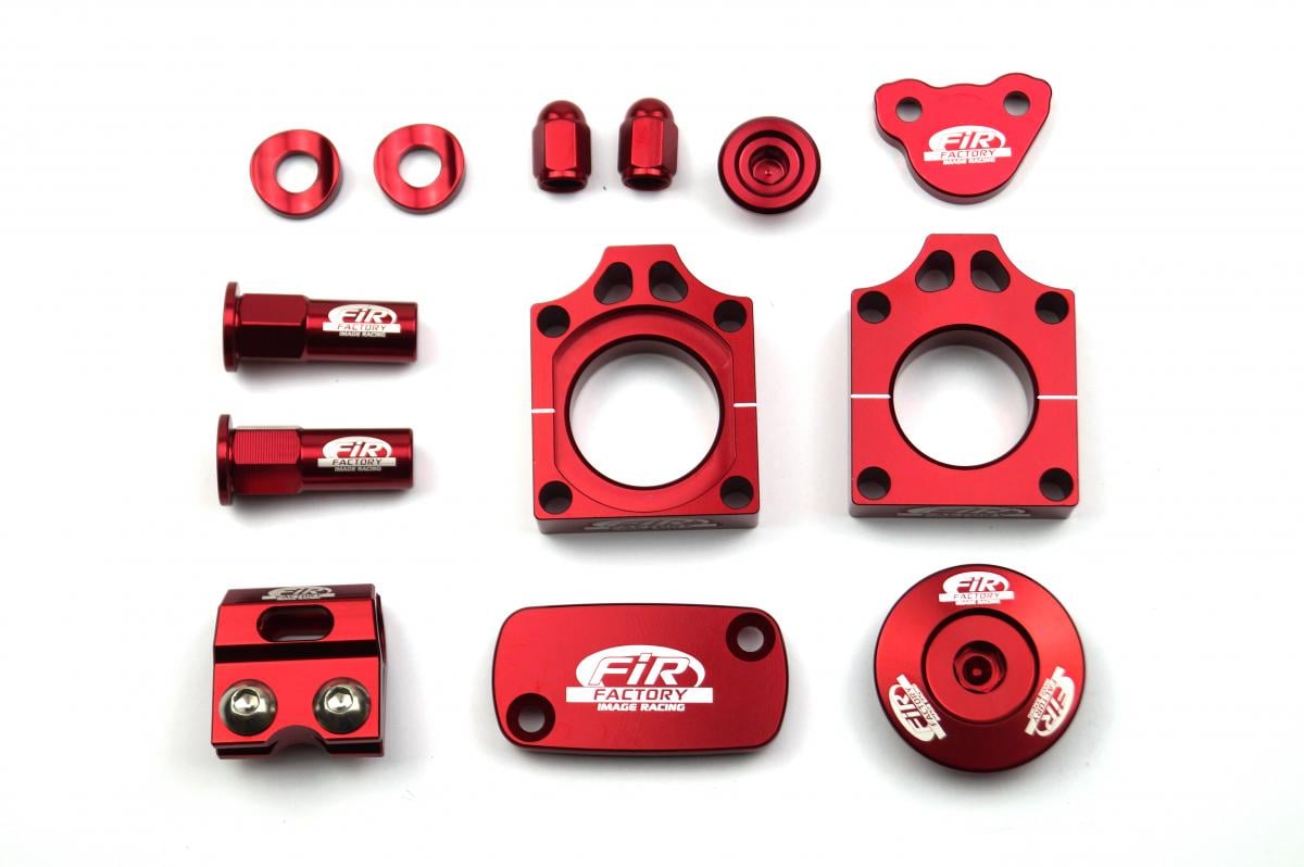 11PC BLING KIT CRF 450, FIR CPK-102, CNC ALLOY, AXLE BLOCK, CAPS, TYRE ...