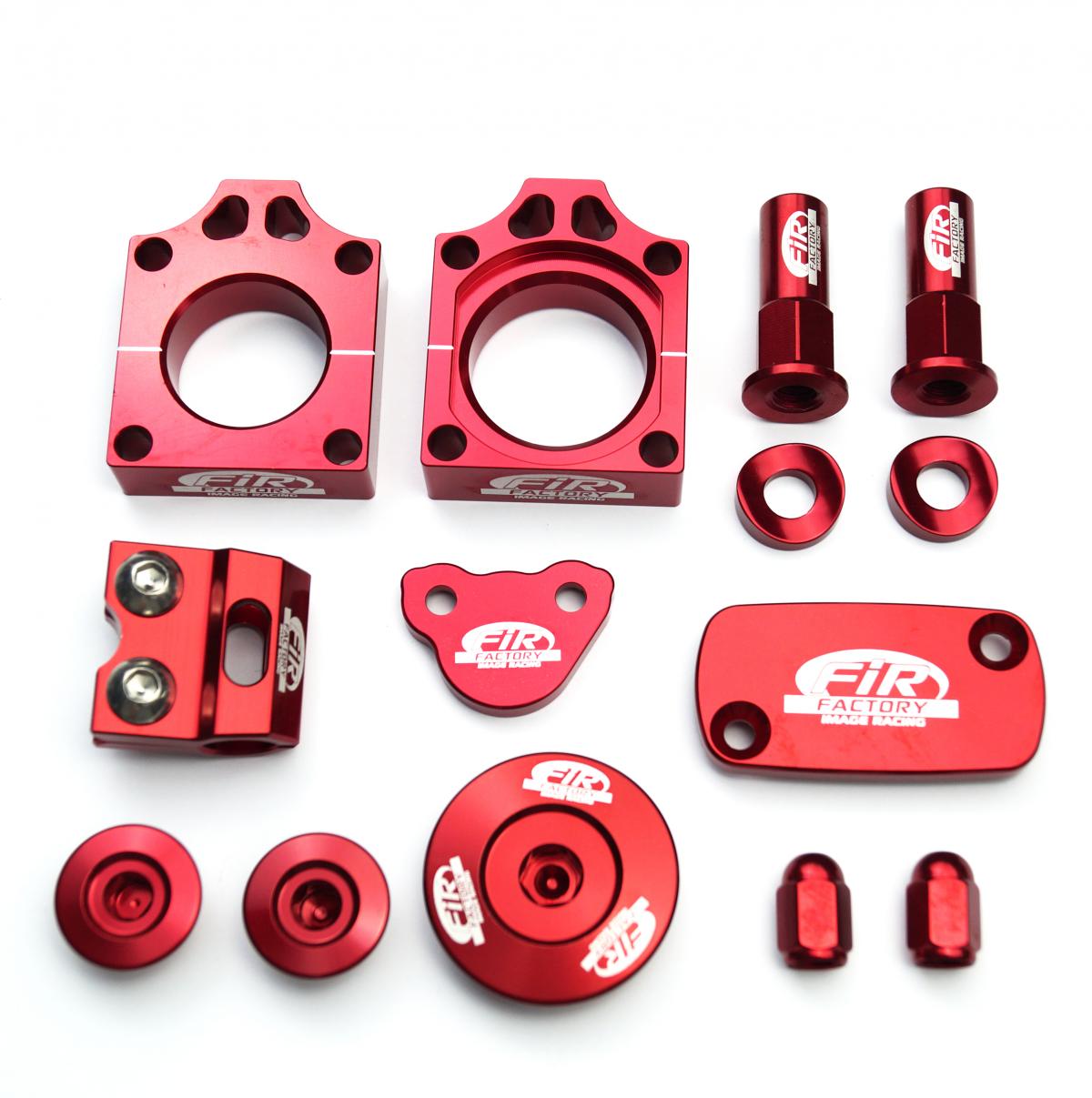 11PC BLING KIT CRF 450, FIR CPK-103, CNC ALLOY, AXLE BLOCK, CAPS, TYRE ...