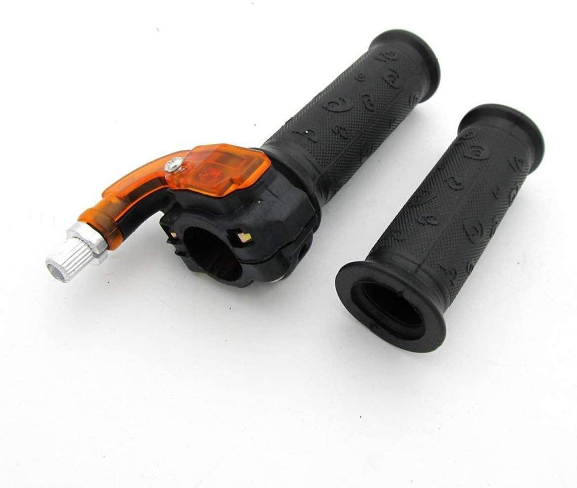 THROTTLE MINI GRIP SET, Handle Grip Throttle Clamp 49cc Pocket Bike Mi ...