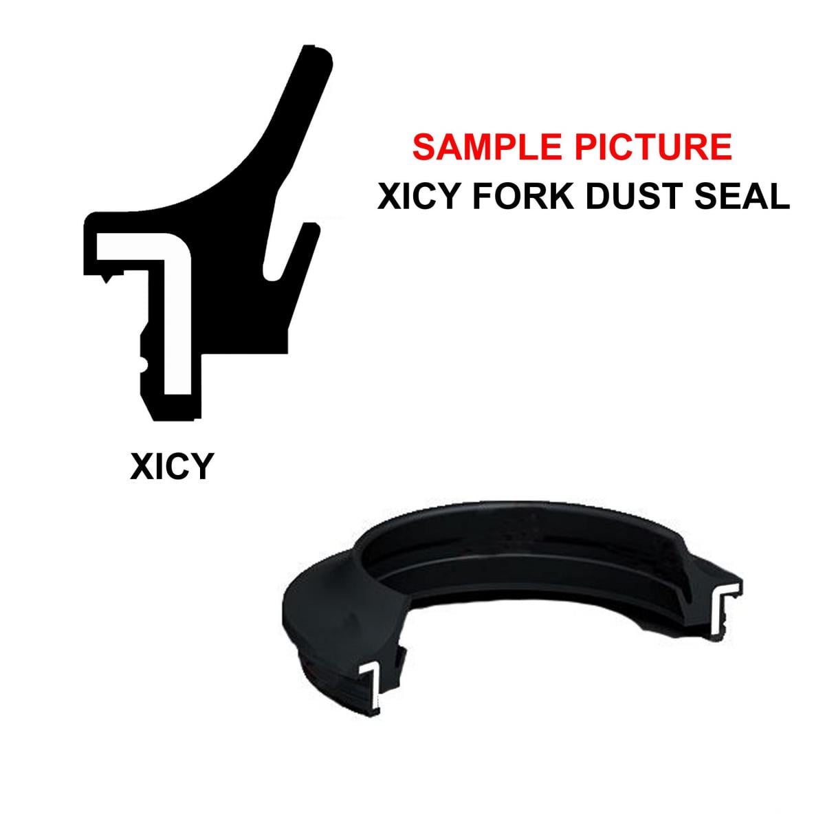 DUST SEAL XICY 41x54.4x12.5, E985 / 36-1016 / EACH, !!! DIRT RACING KI ...