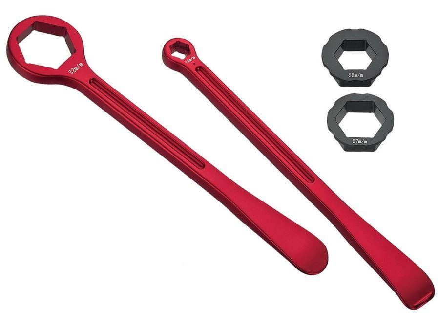 COMBO LEVER / SOCKET SET, 32mm, 27mm 22mm axles. 10mm, 12mm axle adjus ...
