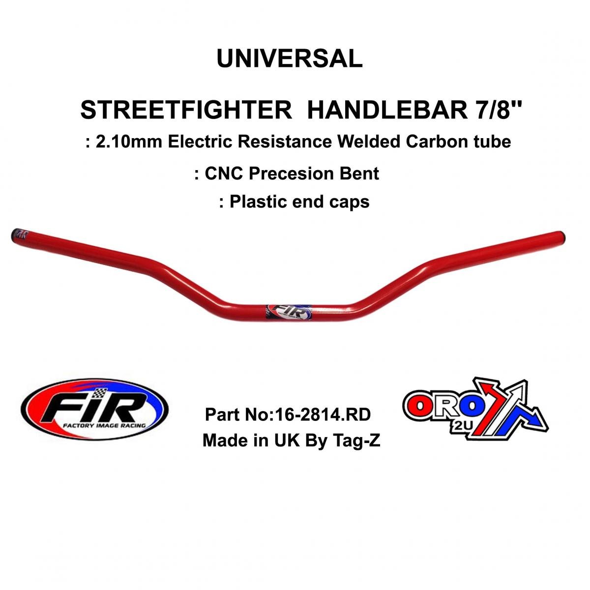 STREETFIGHTER HANDLEBAR 7/8'', ROAD SPORTS UNIVERSAL RED, / REN REF ...