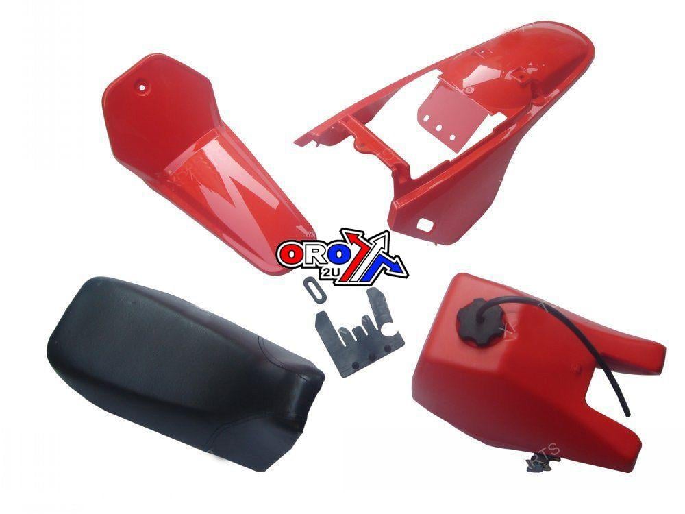SEAT TANK FENDER KIT PW80 HX UL009 RED – SMXOFFROAD Ltd
